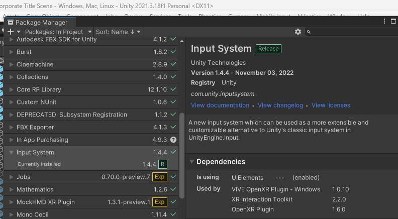 Unable to update input system from 1.4.4. Desired version 1.7 - Unity ... Unable to update input system from 1.4.4. Desired version 1.7 - Unity ...